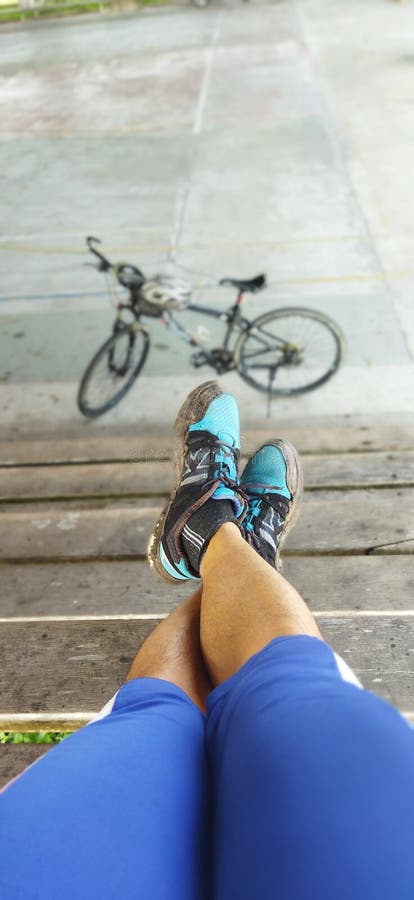 Bicycle Resting Area Game Over Stock Image - Image of animal, bike ...