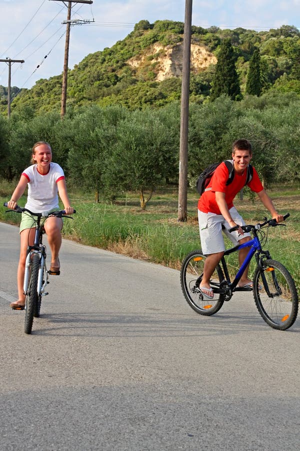 Bicycle ride stock image. Image of love, active, enjoying - 23493749