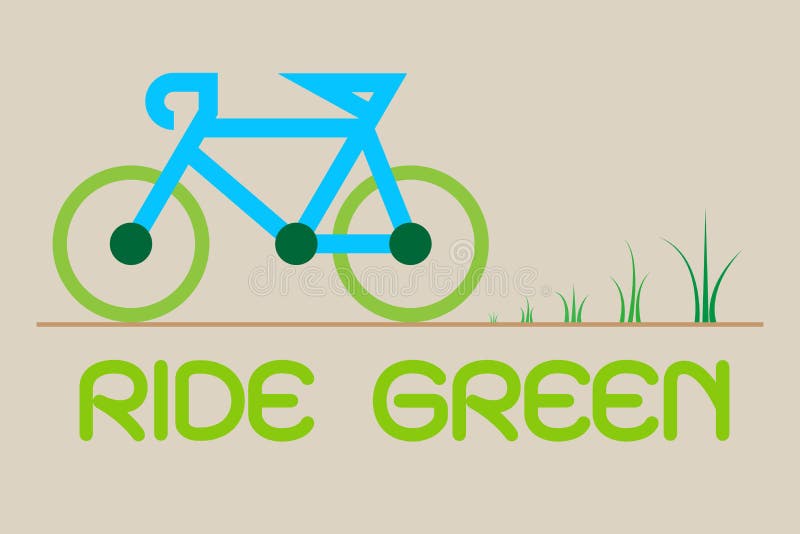 Bicycle Ride for Green Eco Vector, Illustration Stock Illustration ...
