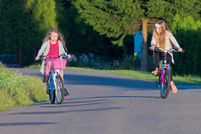 Bicycle ride stock image. Image of children, bicycle - 76648823
