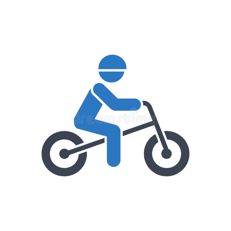 Bicycle Rider Icon stock vector. Illustration of icon - 374473589