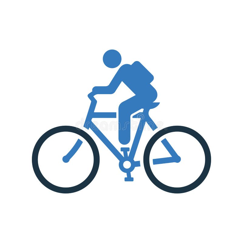 Bicycle, riding icon stock illustration. Illustration of transport ...