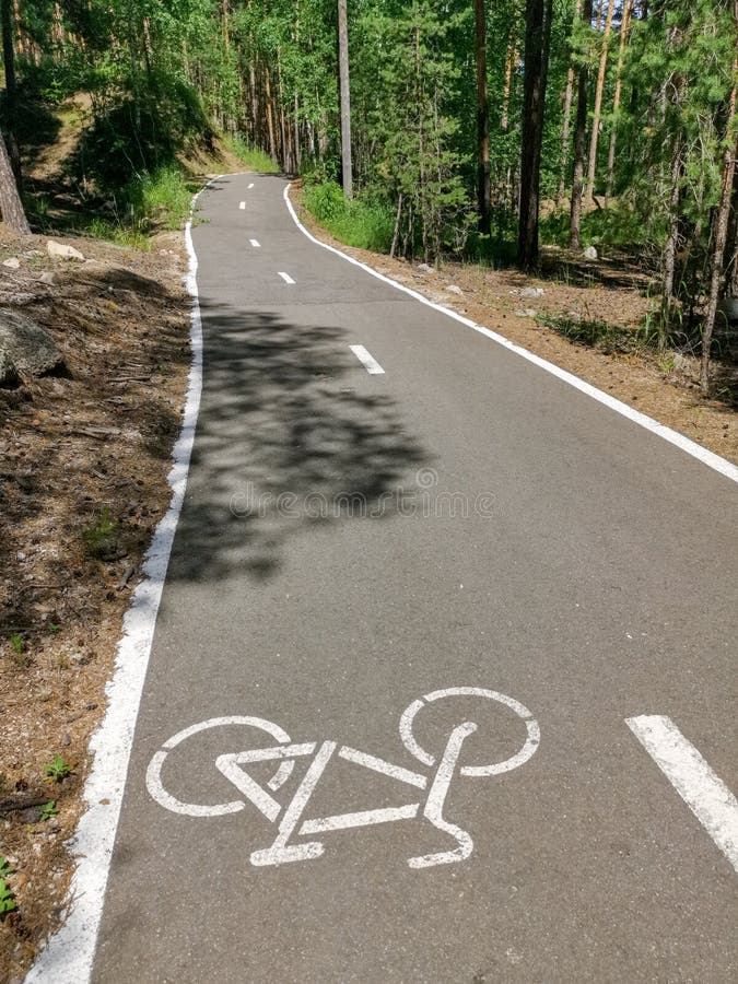 Bicycle road stock image. Image of ride, asphalt, idyllic - 337615077