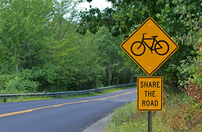 Bicycle road sign stock image. Image of bicycle, road - 10573099
