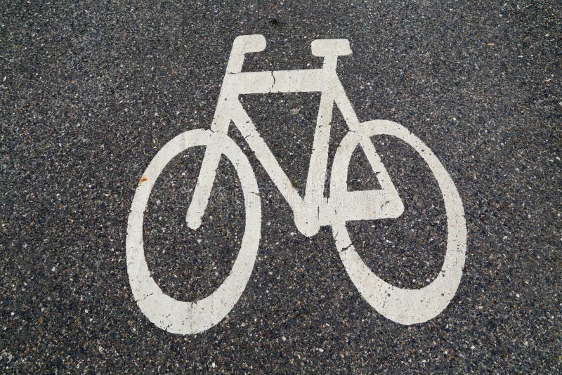 Bicycle road sign stock photo. Image of road, park, outdoor - 35737532