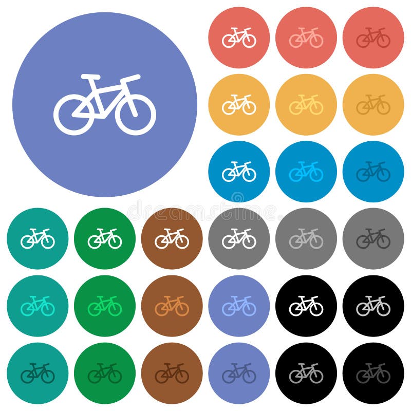 Bicycle Round Vector Retro Emblem with Bike Wheel Stock Vector ...