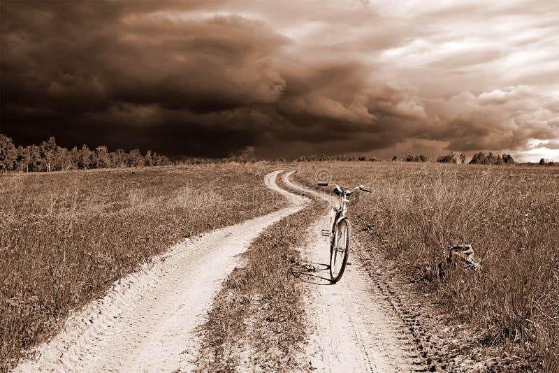 Cycling on the rural roads stock photo. Image of landscape - 39578262