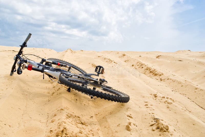 Bicycle in sands stock photo. Image of sand, pedal, transport - 19735328