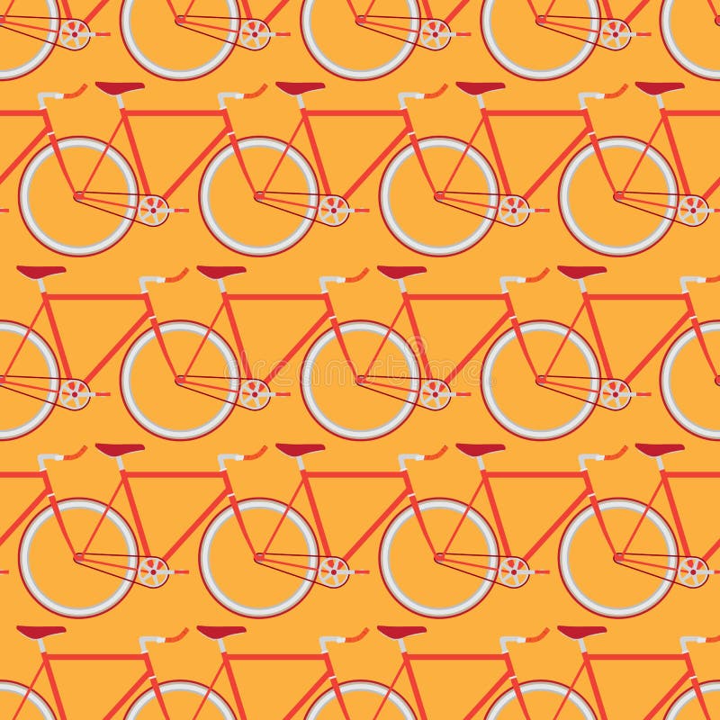 Bicycle seamless pattern stock vector. Illustration of bike - 52227312