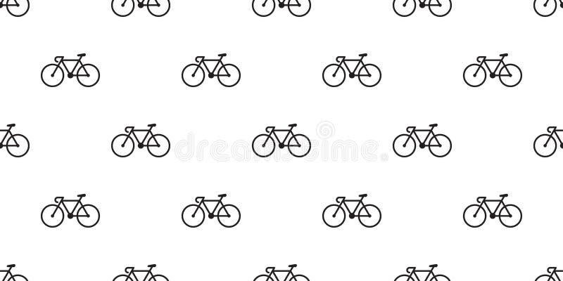 Bicycle Seamless Pattern Vector Cycling Isolated Wallpaper Background ...