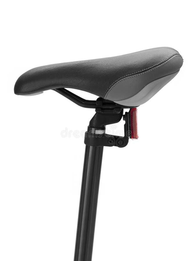 New Black Soft Bicycle Seat Stock Photo - Image of sports, isolated ...