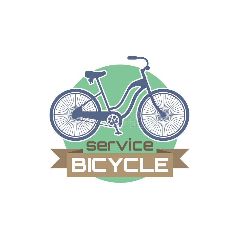 Bicycle Service Vector Logo Design Stock Vector - Illustration of ...
