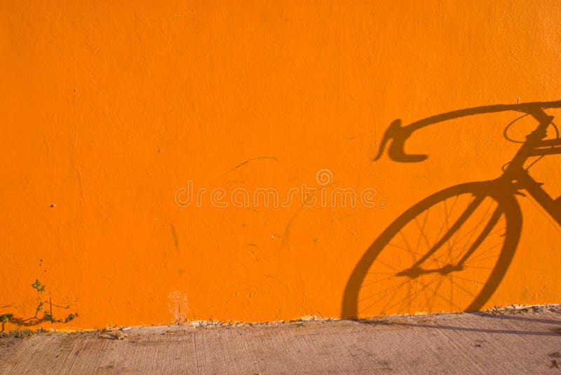 Bicycle Shadow stock photo. Image of street, sunshine - 5658084