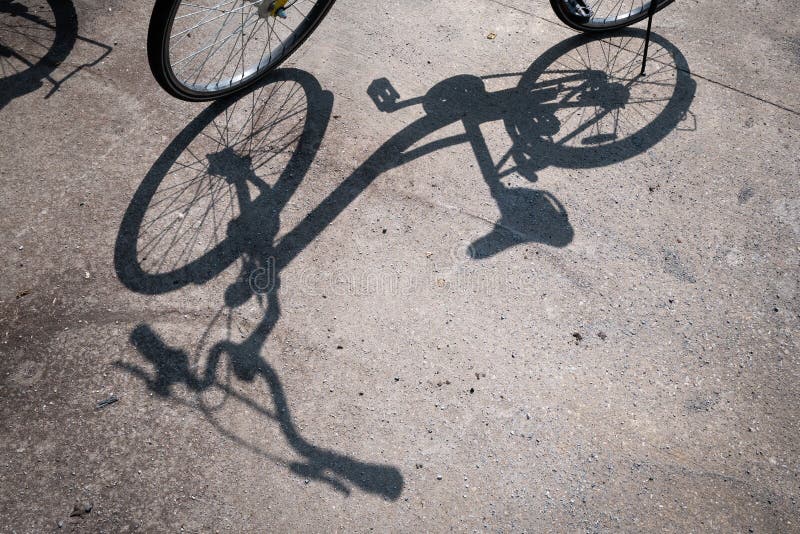 Bicycle shadow stock image. Image of safety, deliver, fitness - 725367