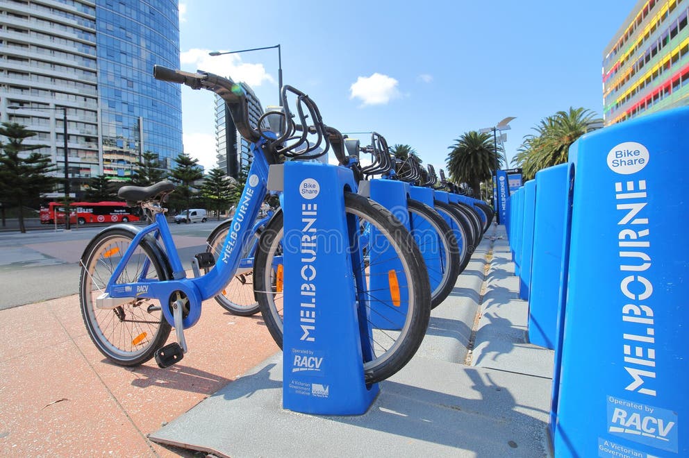 Bicycle Share Melbourne Australia Editorial Photography - Image of city ...