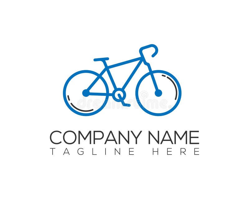 Bicycle Shop and Bicycle Race Event Simple and Minimal Logo Design ...