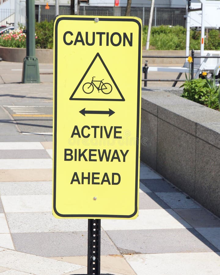 Bicycle Sign. stock photo. Image of bikeway, caution - 19554962
