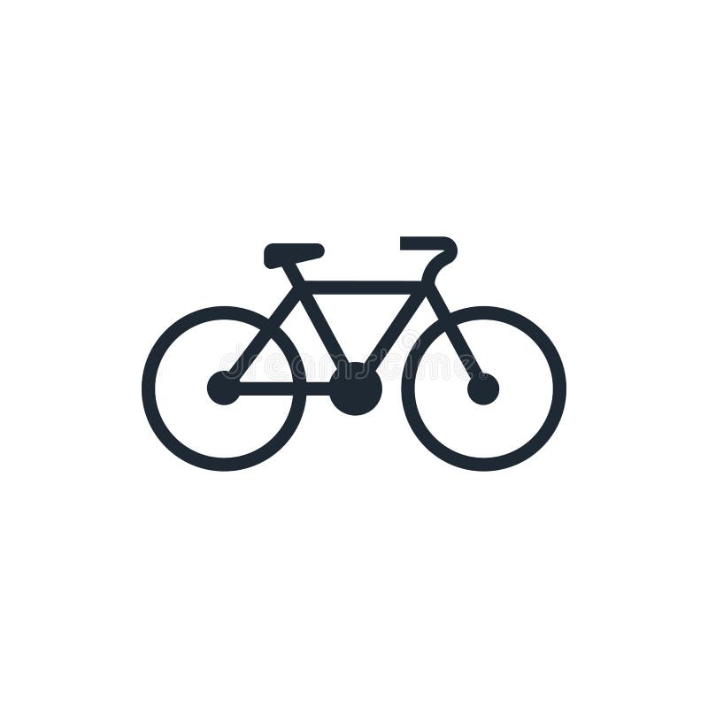 Bicycle sign icon stock vector. Illustration of icon - 189115014