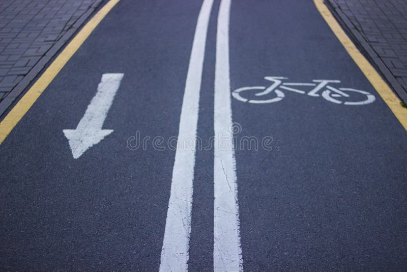 Bicycle Path. the Cycle Road Stock Image - Image of biking, exercise ...