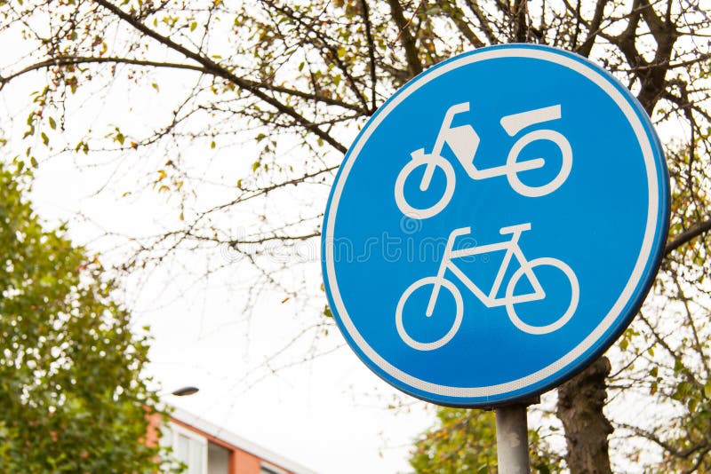 Bicycle sign stock photo. Image of outdoor, sign, symbol - 45734322
