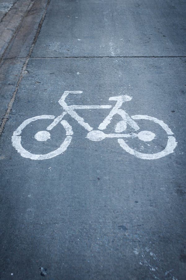 Bicycle sign. stock image. Image of wheels, lane, path - 44377845