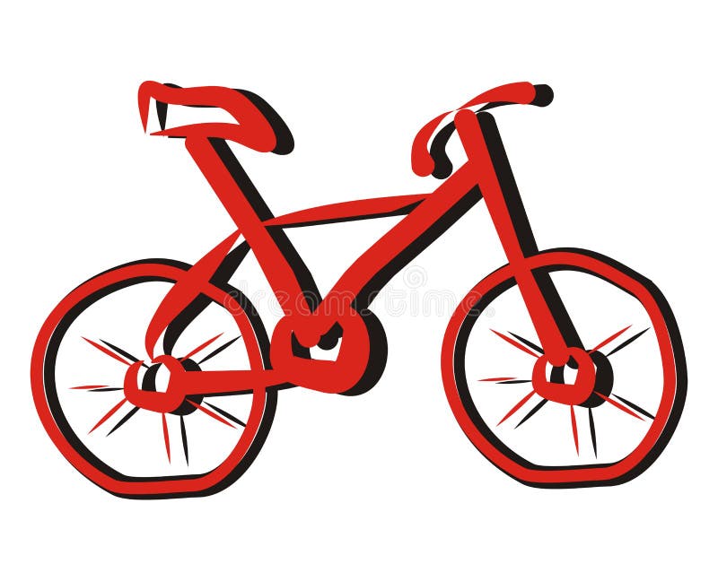 Bicycle-sketch stock vector. Illustration of black, icon - 40110922
