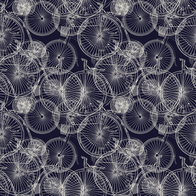Bicycle pattern stock vector. Illustration of cycle, pattern - 18946976