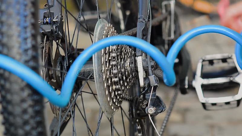 Bicycle Sprocket, Cleaning Chain and Sprockets on Bicycle with an Air ...