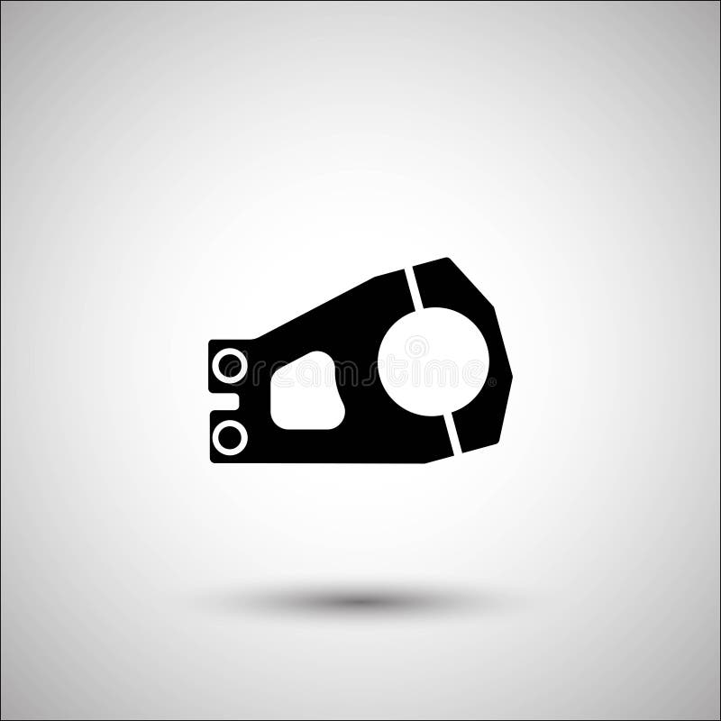 Bicycle Stem. Bicycle Accessories Vector Icon. Stock Vector ...