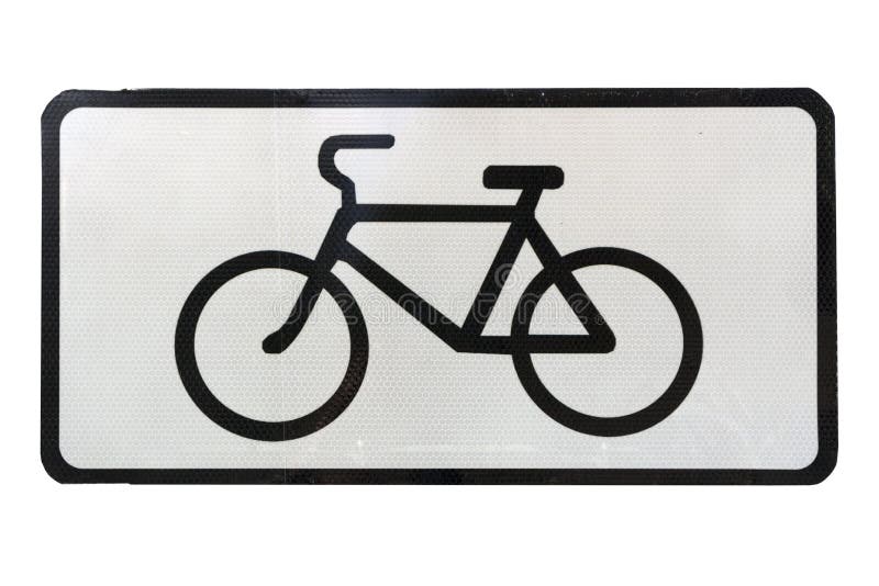 Bicycle Supplemental Square Road Sign Isolated on White. Stock Vector ...