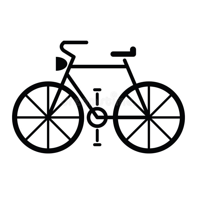 Bicycle symbol stock vector. Illustration of bicycle, silhouette - 5435643