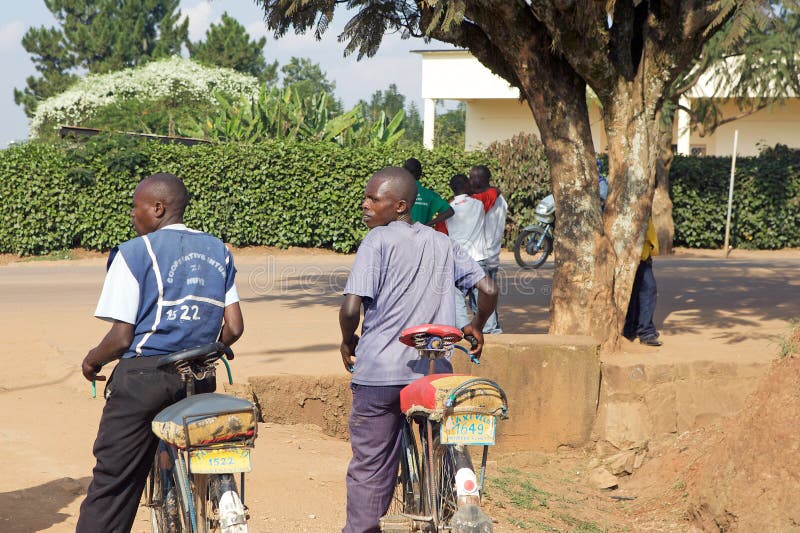 Bicycle taxi in Rwanda editorial image. Image of africa - 20582040