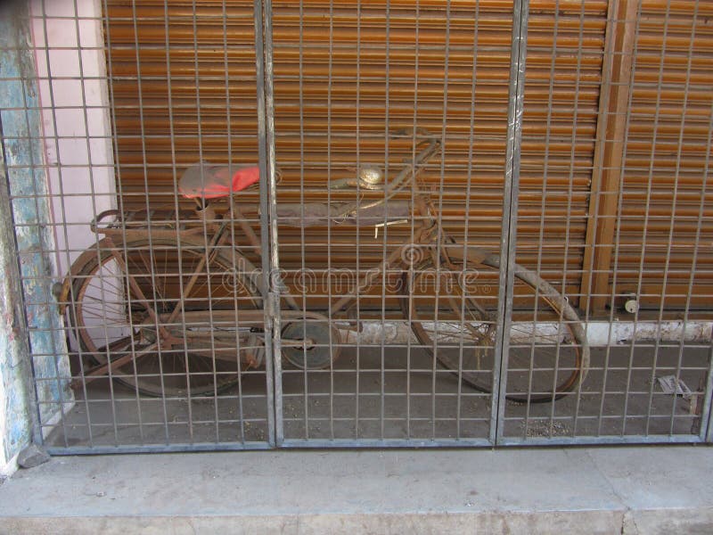 Bicycle Theft, Stealing of a Bike Stock Photo - Image of criminal ...