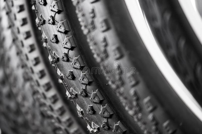 Bicycle Tires of Different Protectors Stock Image - Image of wheel ...