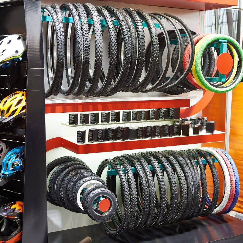 Bicycle tires in store stock photo. Image of black, tire - 139731968
