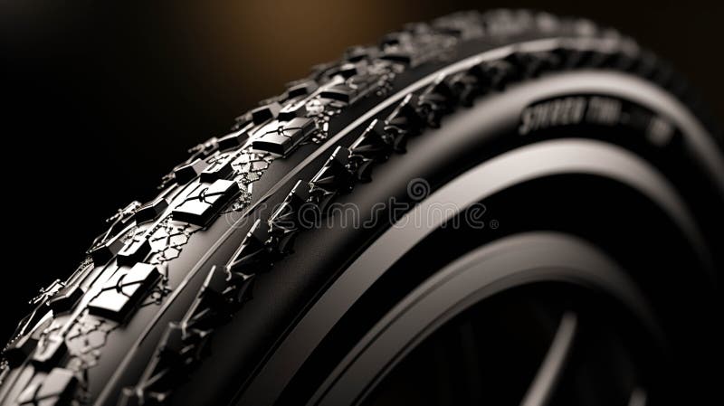 Bicycle Tires Very Closeup View Stock Illustration - Illustration of ...