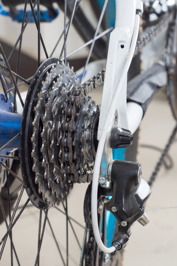 Bicycle transmission stock image. Image of mechanism - 33071753