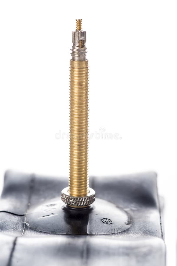 Bicycle Tubes with Schrader and Presta Valve Stock Image - Image of ...