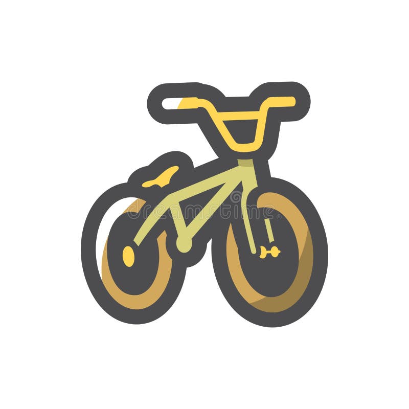 Bicycle Two Wheels Vector Icon Cartoon Illustration Stock Vector ...