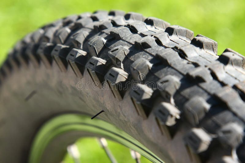 Bicycle tyre close-up stock image. Image of bike, green - 6540847