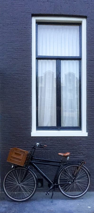 Bicycle Under House Window Amsterdam Stock Photos - Free & Royalty-Free ...