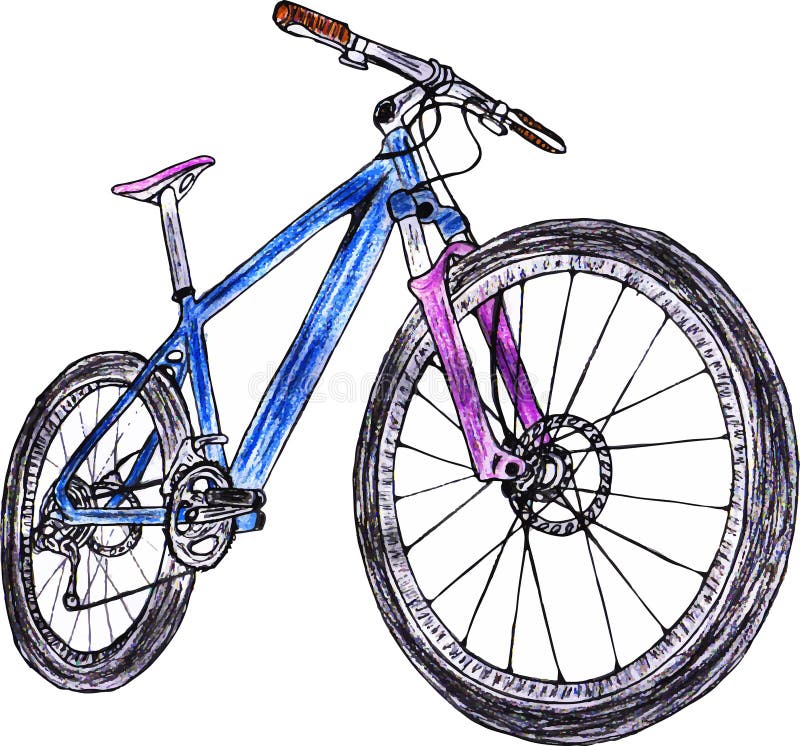 Bicycle stock vector. Illustration of illustrations, transport - 51335519