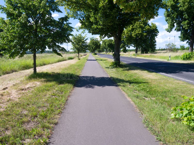 Bicycle way stock image. Image of wheel, journey, alley - 32204797