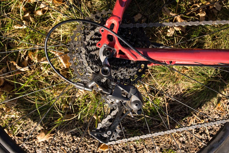 Bicycle Wheel with Gearshift Stars Stock Photo - Image of bike, bicycle ...