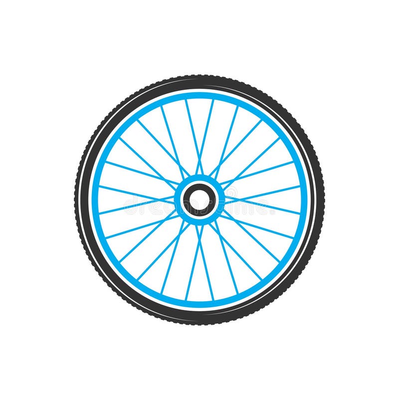 Bicycle Wheel Icon on Background for Graphic and Web Design. Simple ...