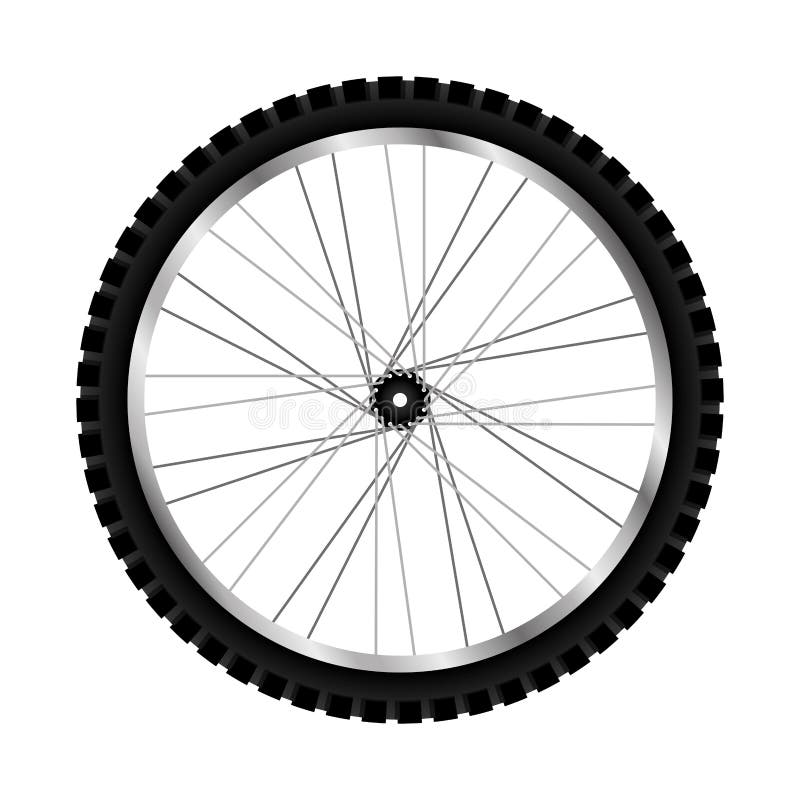 Bicycle wheel icon stock vector. Illustration of travel - 80007812