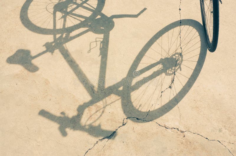 Bicycle wheel and shadow stock photo. Image of black - 58104942