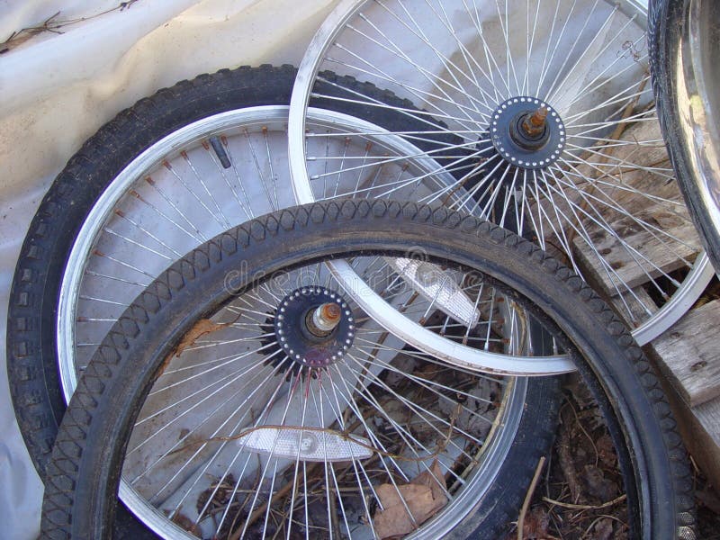 Bicycle Wheels, Rims and Tires Stock Image - Image of wheels, rims ...