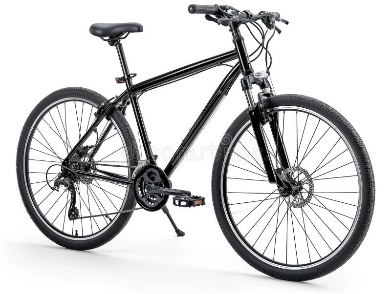 Bicycle on a White Background Stock Illustration - Illustration of ...