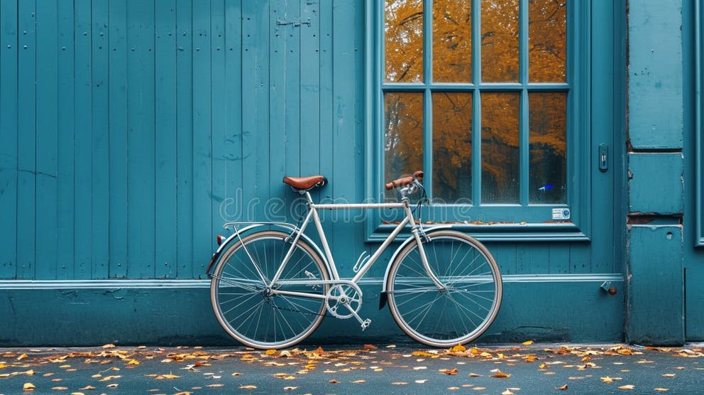 Bicycle Window Reflection Winter Session Stock Illustration ...